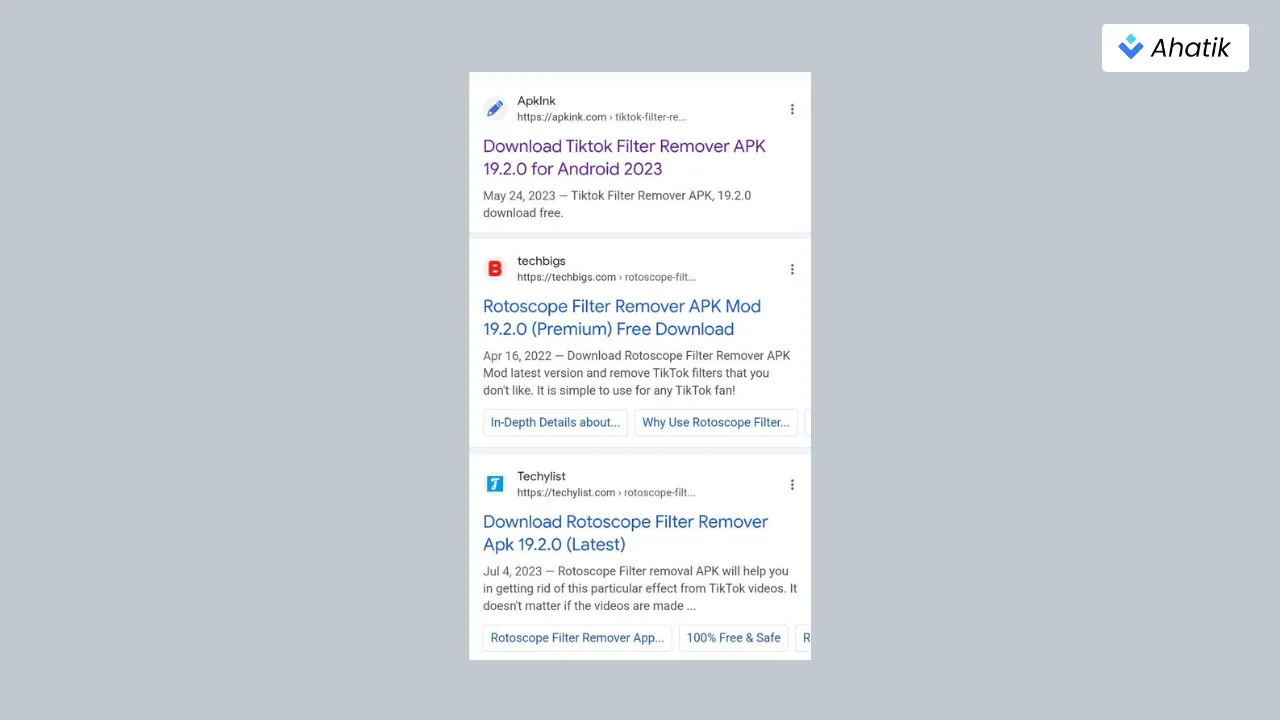 Cara Menghilangkan Filter Tik Tok dengan Mudah 2024 | Ahatik.com